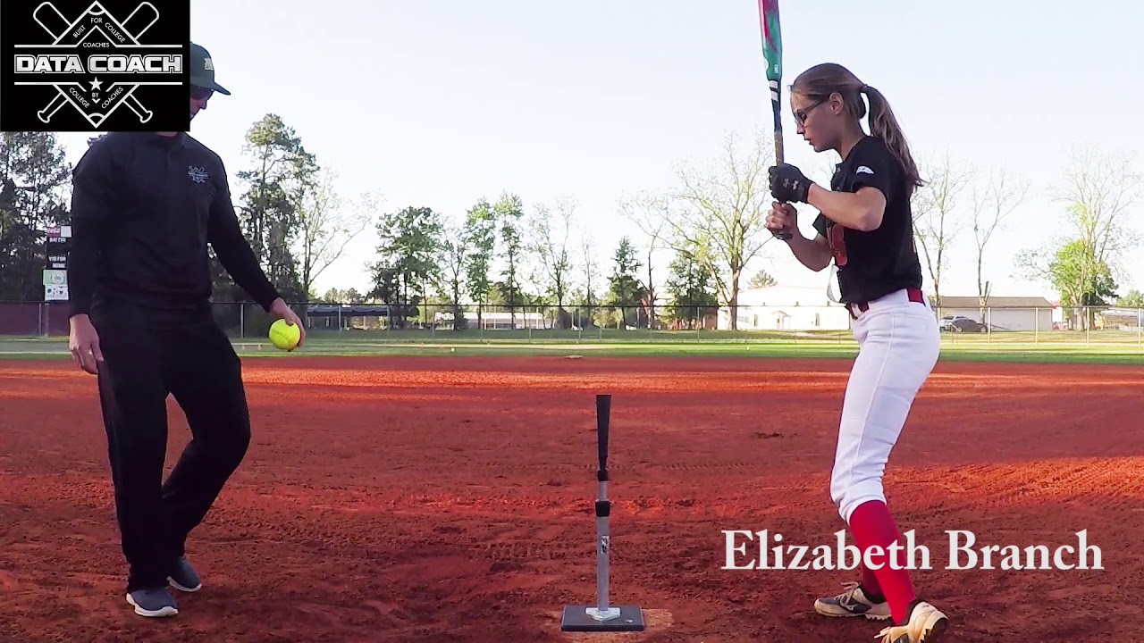 Elizabeth Branch Appling County High Softball Hitting - YouTube