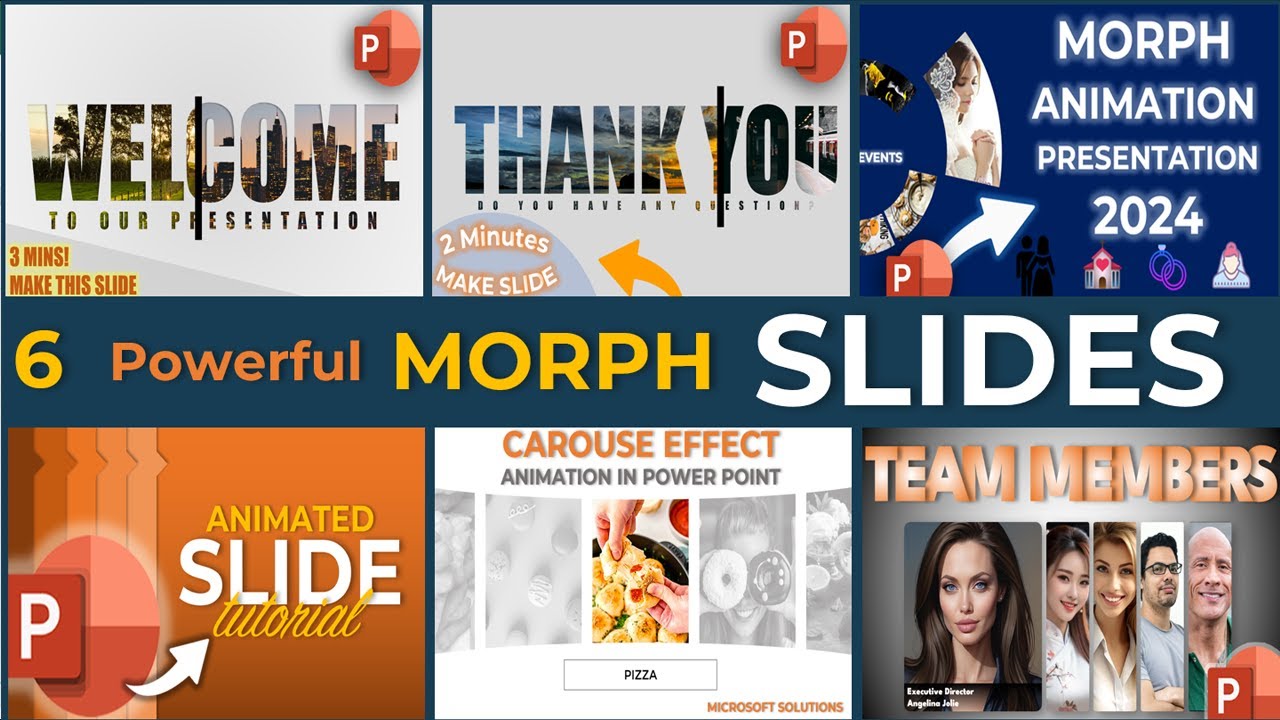 6 Powerful Slide Design Ideas | Team Intro, Thank You, Carousel ...