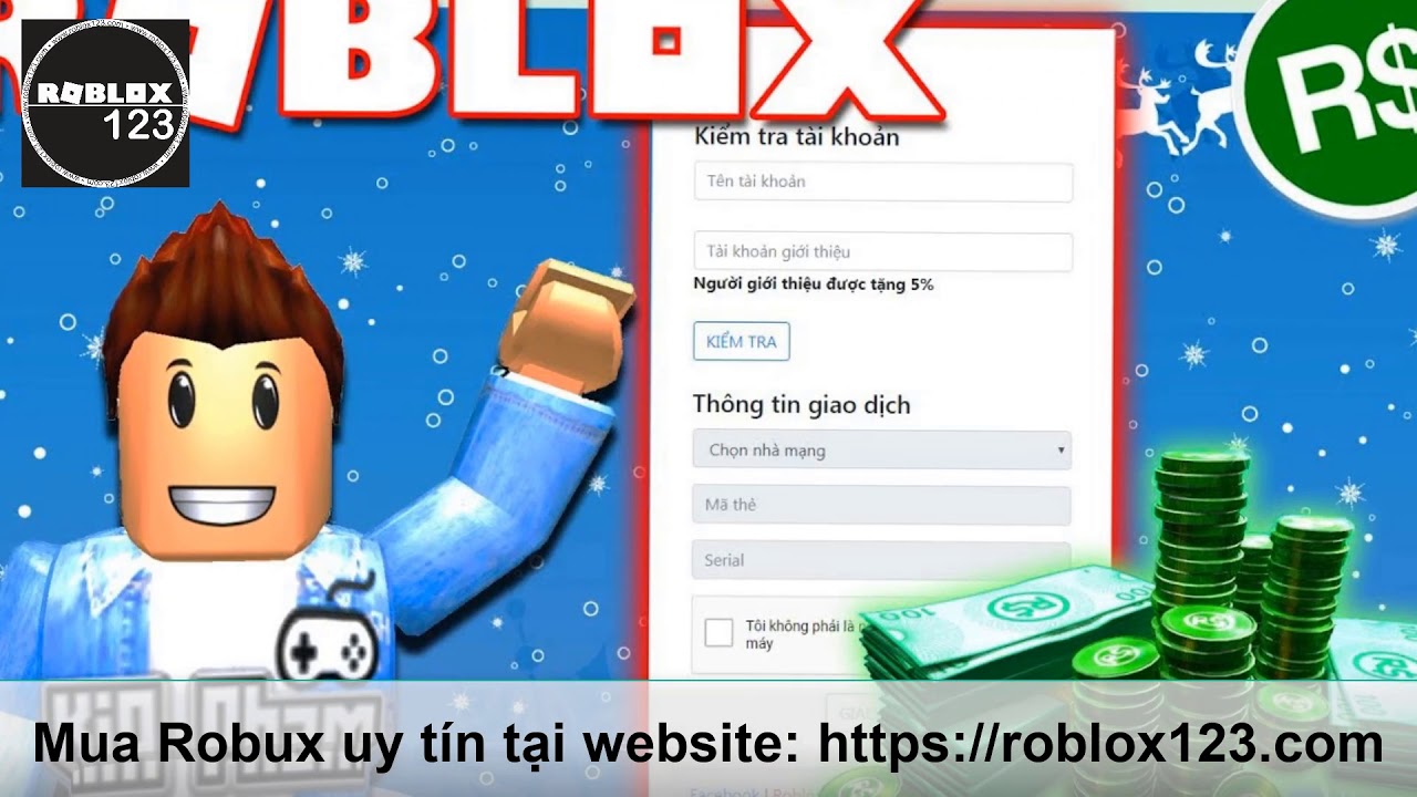 Hướng dẫn nạp Robux đơn giản | roblox123.com| - YouTube