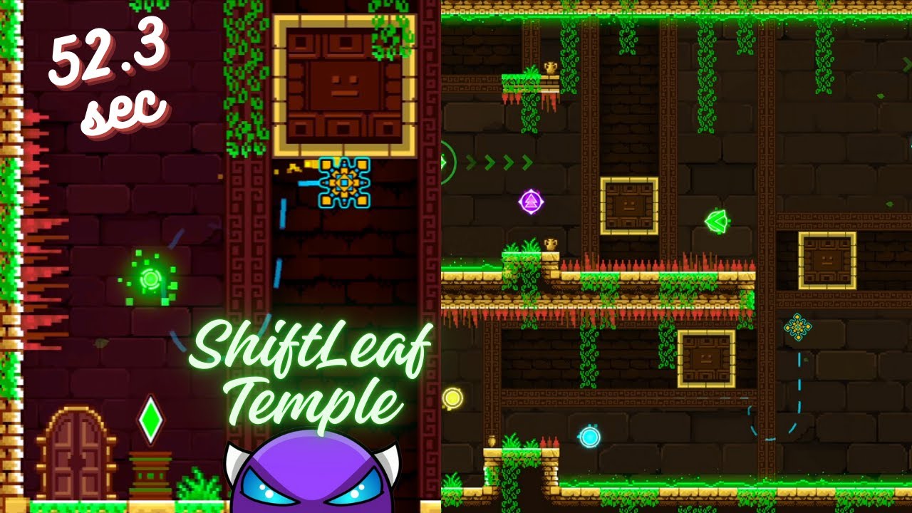 52 SEC SPEEDRUN 🥵🔥 ON "ShiftLeaf Temple" by trideapthbear - YouTube