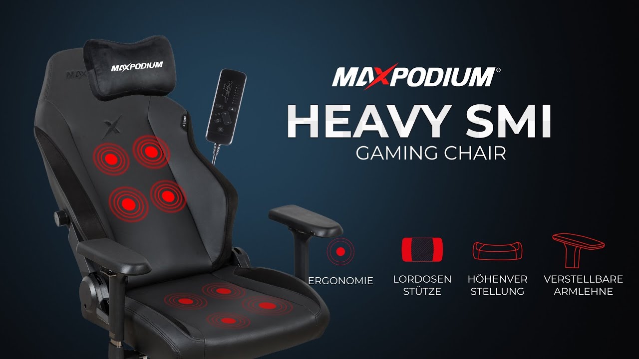 Gaming Chair HEAVY SMI MAXPODIUM - YouTube