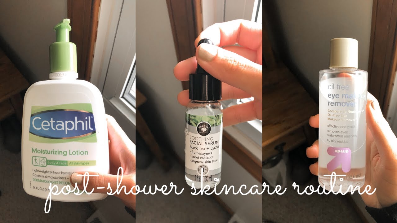 Post Shower Skincare Routine - YouTube