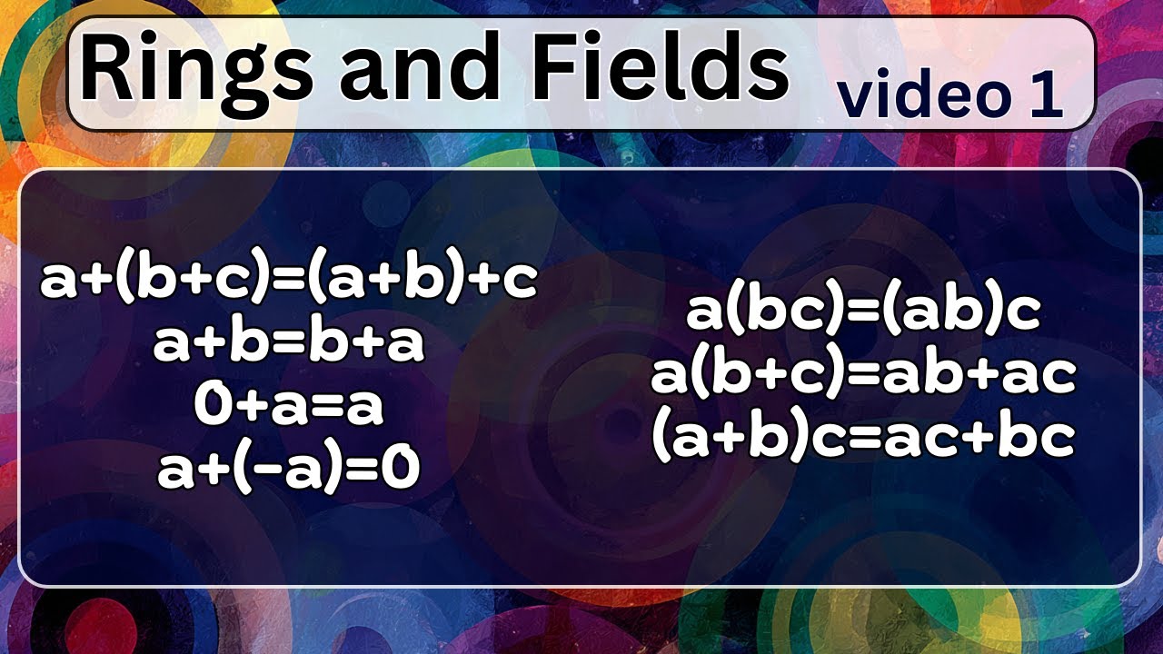 Basic definitions and examples -- Rings and Fields 1 - YouTube