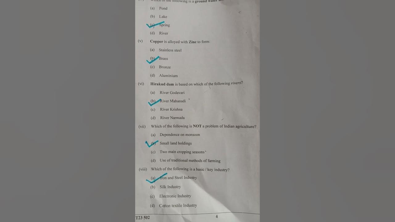 ICSE Geography Answer Key Class 10 2023 Board Exam ICSE Geography icse-geography-answer-key-class-10-2023-board-exam-icse-geography