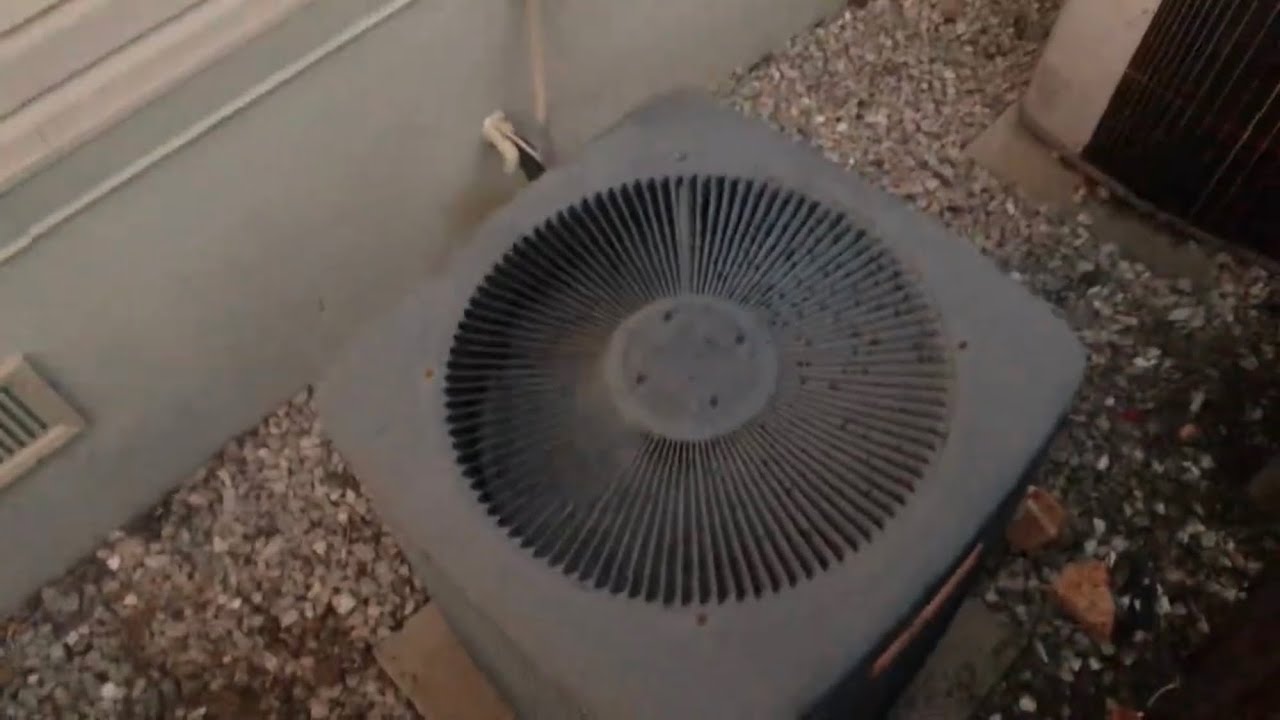 2011 5 ton Goodman GSC13 air conditioner starting up - YouTube