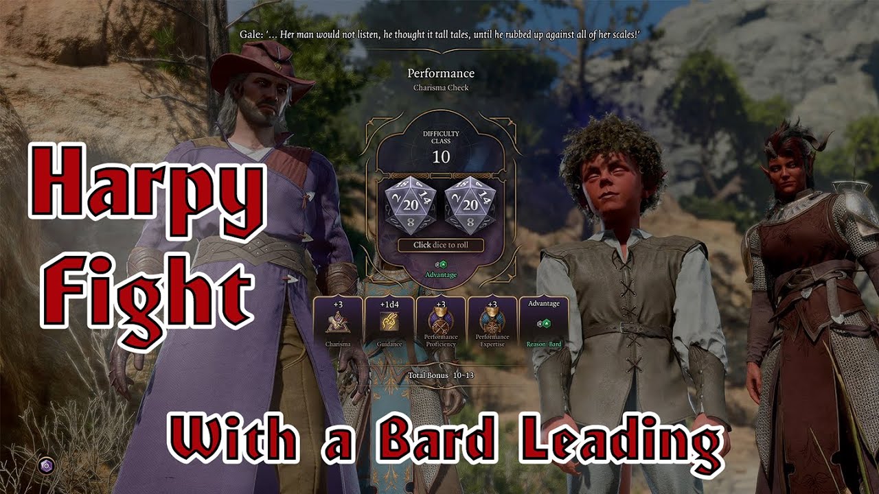 Harpy Fight with a Bard Lead - YouTube