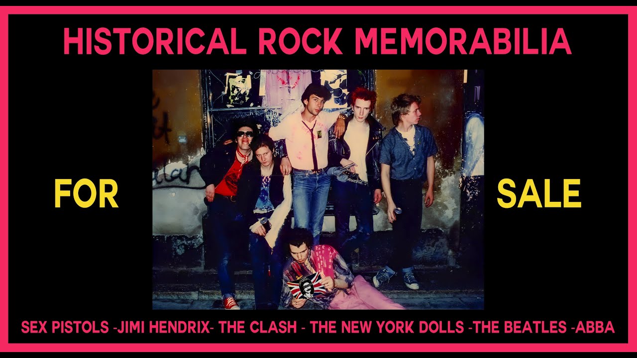 ROCK MEMORABILIA ! AS ART FOR SALE 2023 - YouTube