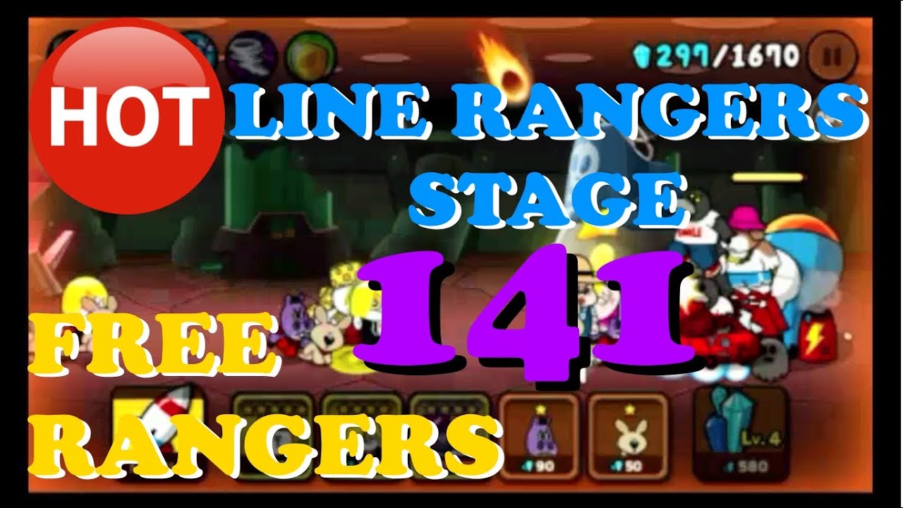 Line Rangers Stage 141 FREE RANGERS EASY WAY - YouTube