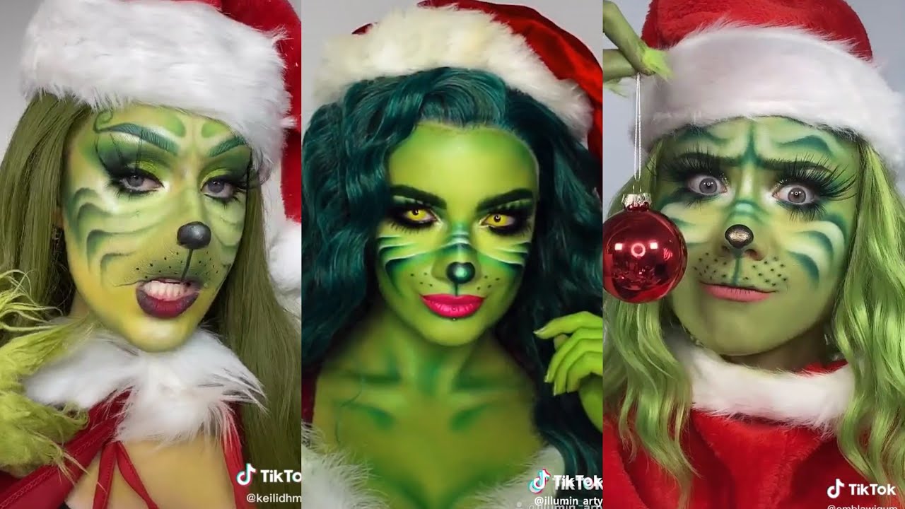 The Grinch Makeup and Cosplay Tutorial | Christmas Makeup Ideas - YouTube