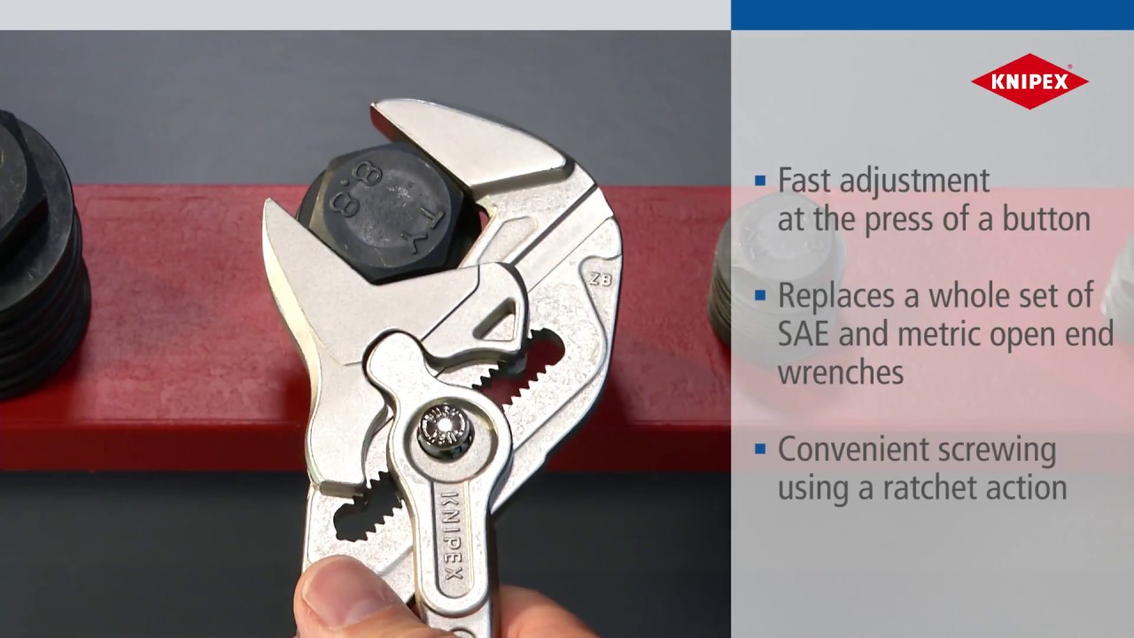 KNIPEX Pliers Wrench Range - YouTube