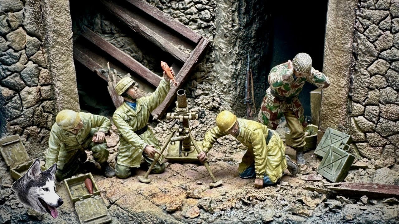 Part 2 Custom 1/35 scale realistic WWII vignette, Montecassino Abbey in ...