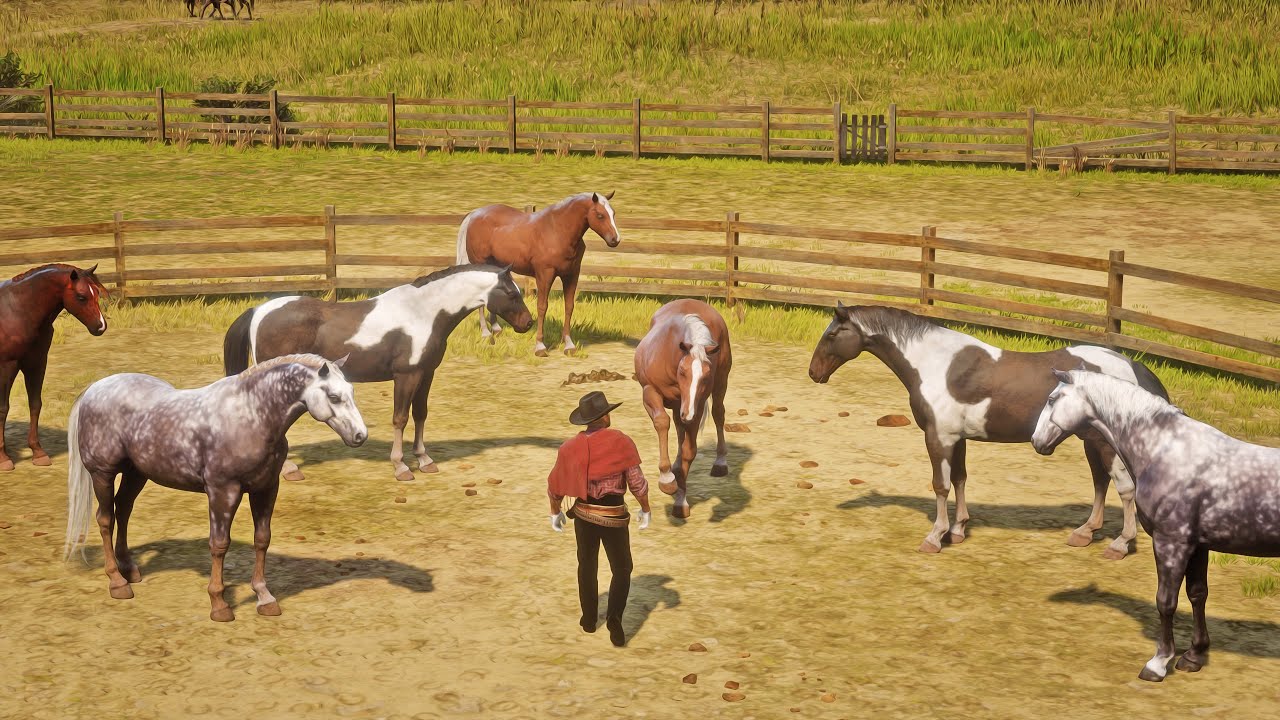 Arthur Morgan Robbing Hungarian Half-Bred Horses at MacFarlane's Ranch ...