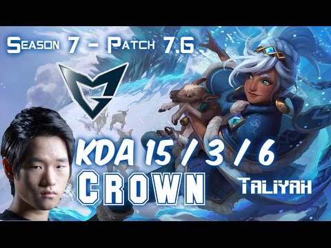 SSG Crown TALIYAH vs TALON Mid - Patch 7.6 KR Ranked - YouTube