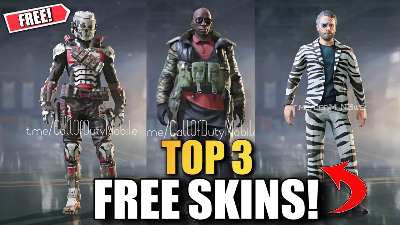 TOP 3 FREE CHARACTER SKINS IN SEASON 3! | COD MOBILE - YouTube