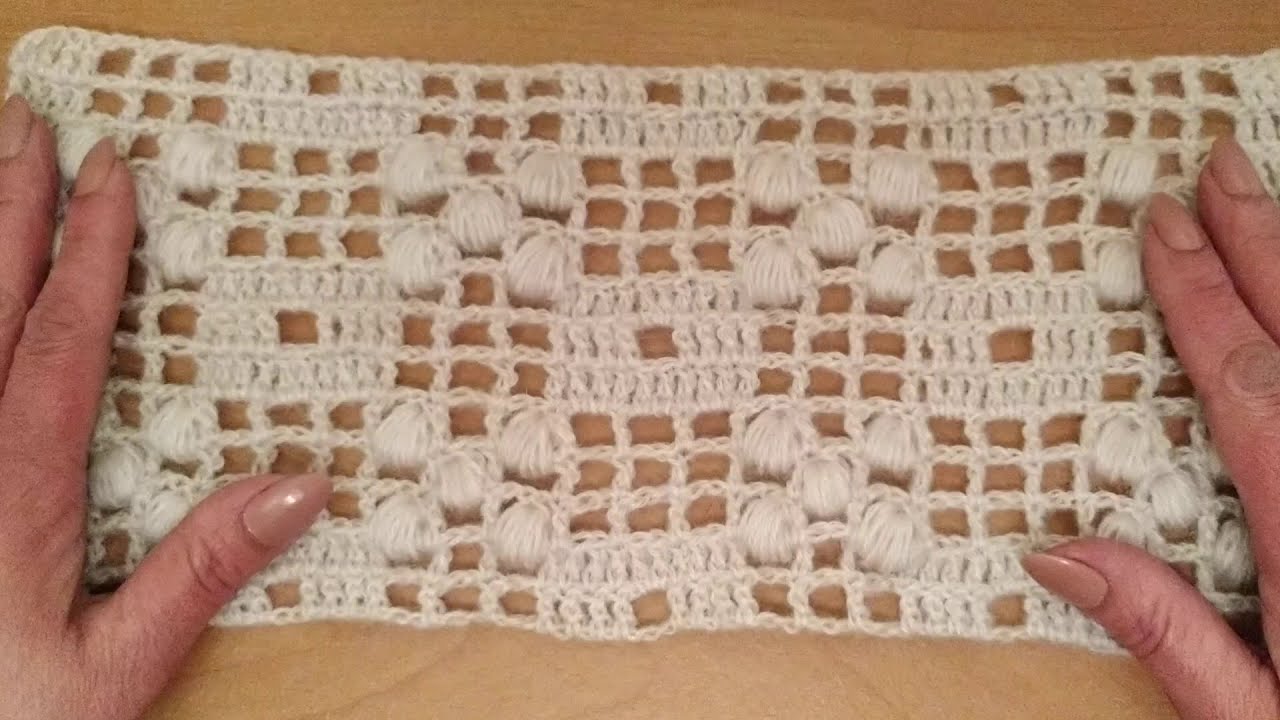 ΚΑΣΚΟΛ ΜΕ ΒΕΛΟΝΑΚΙ 1ο μέρος crochet scarf part 1 - YouTube
