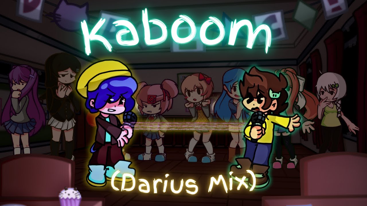 💥 Kaboom (Darius Mix) | Doki Doki Extras V2 | Friday Night Funkin ...