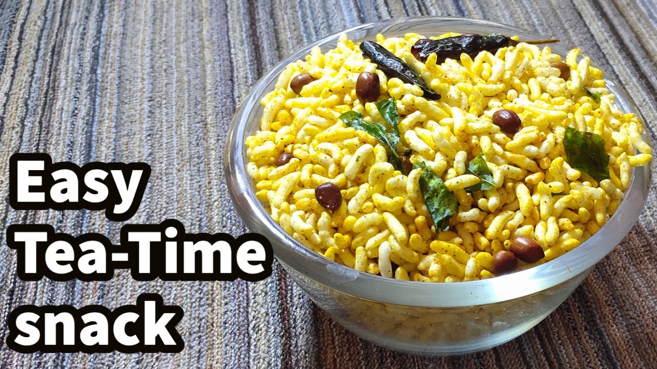 Easy Tea Time Snack Recipe | Quick & Easy Murmura Recipe | Spicy puffed ...
