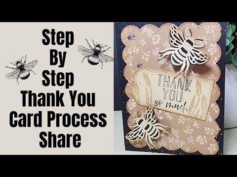 Thank You Card Tutorial - YouTube