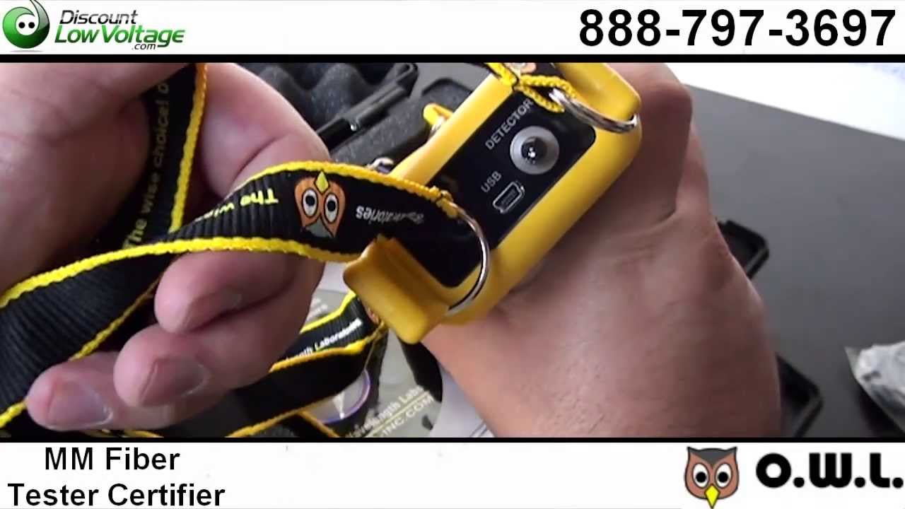 Multimode fiber cable tester kit for 850 and 1300nm - YouTube