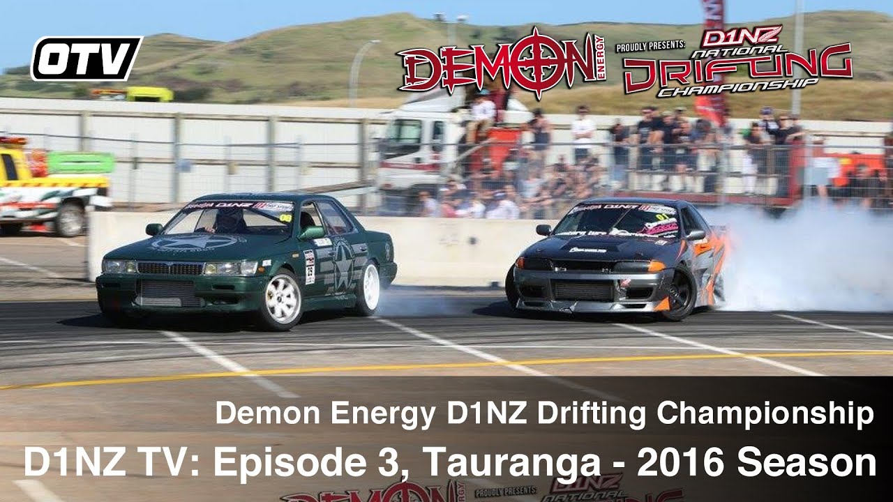 D1NZ Drifting: Episode 3 - R2 Tauranga 2016 Season (D1NZ TV3) - YouTube