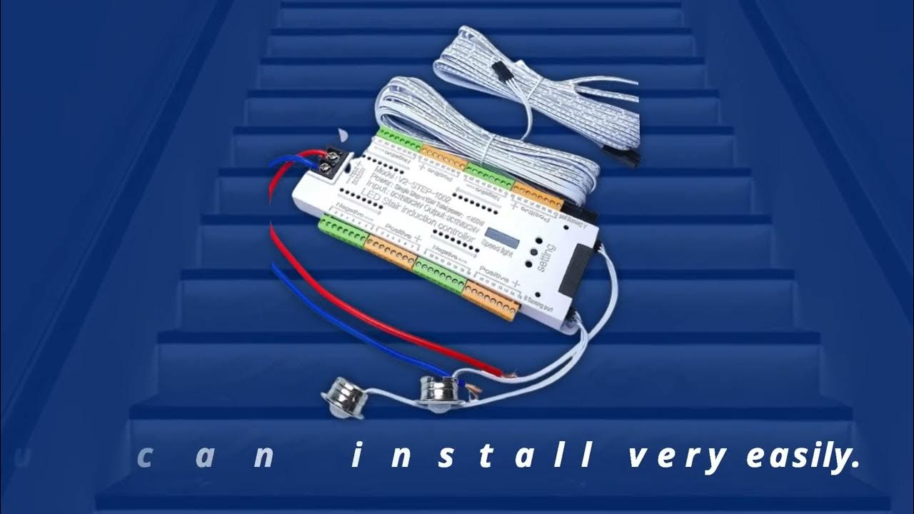automatic stair light system | stair light controller for 32 stairs ...