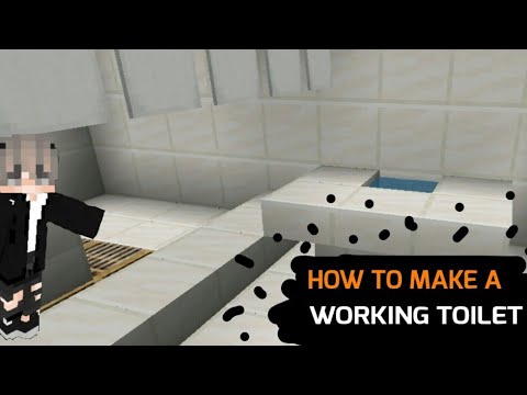 How to make a WORKING TOILET IN MINECRAFT - YouTube