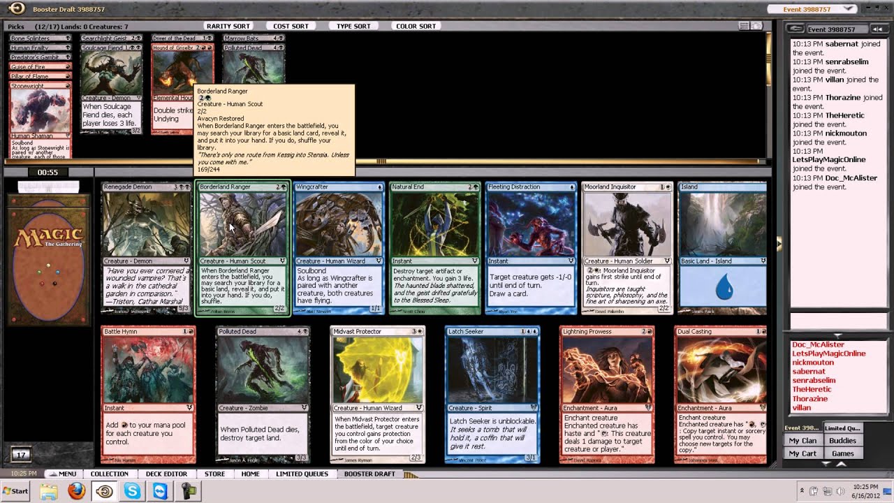 Let's Play Magic Online Draft, 18 June 2012 - YouTube
