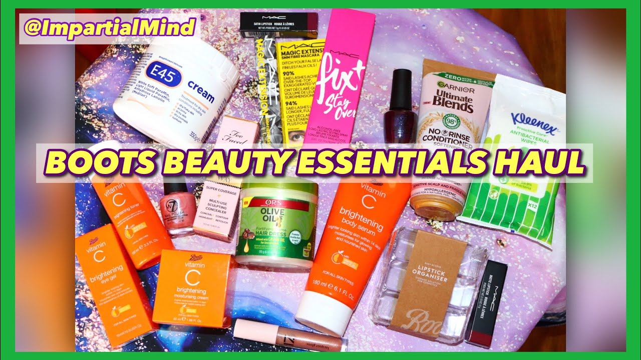 BOOTS BEAUTY ESSENTIALS HAUL (feat. Boots Vitamin C Skincare Collection ...