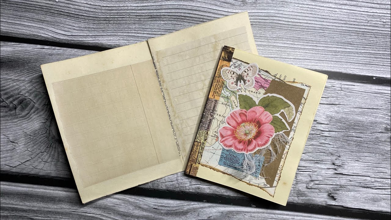 Amazing mini journal-No glue, No stitching - YouTube