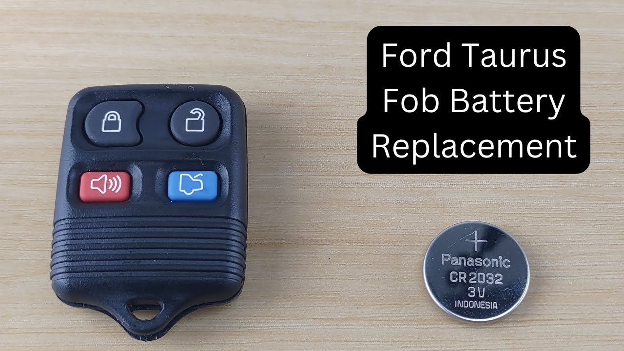 How To Replace or Change Ford Taurus Remote Key Fob Battery 1998 - 2007 ...