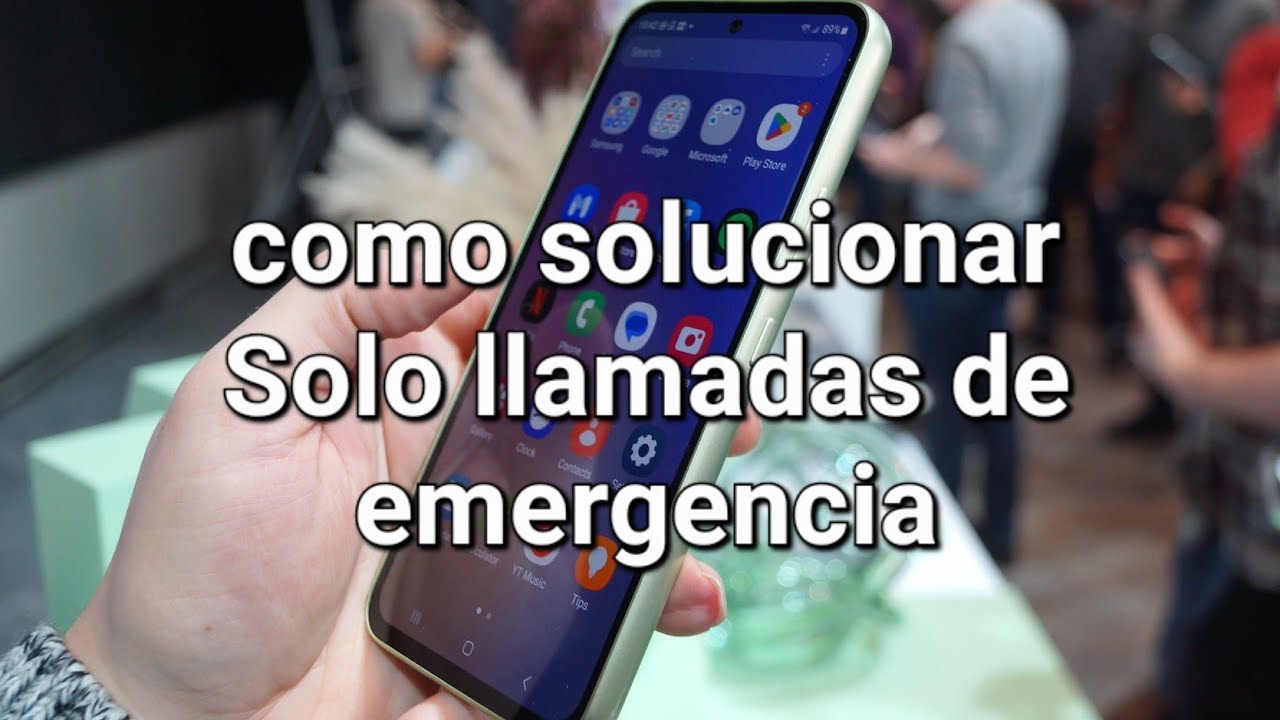 Como solucionar red movil no disponible o Solo llamadas de emergencia ...