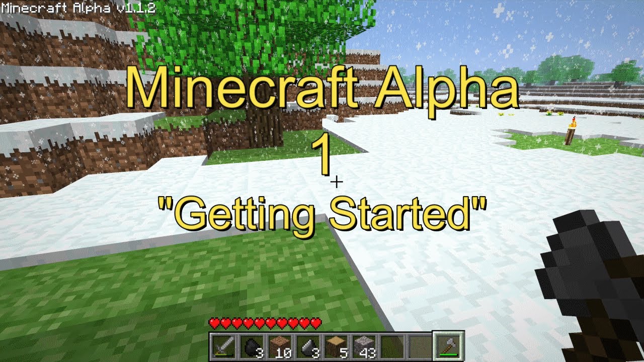 Minecraft - Alpha - #1 - YouTube