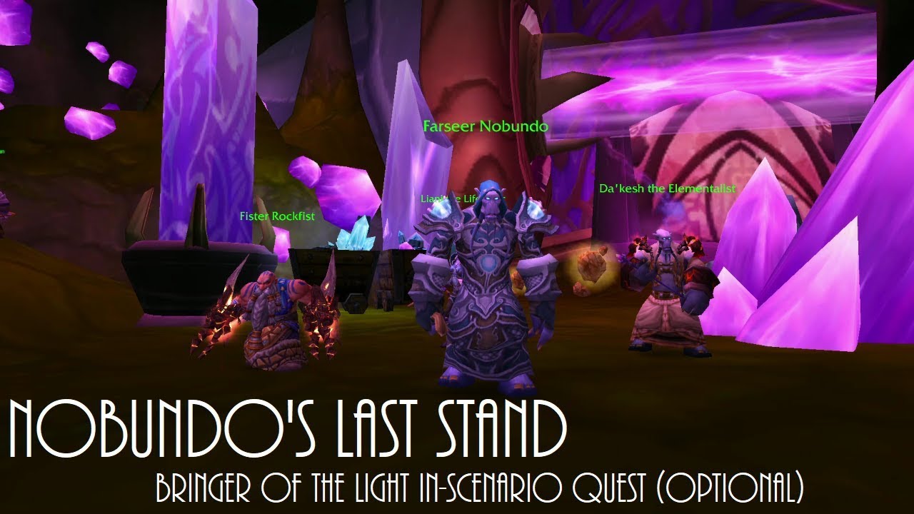 World of Warcraft Nobundo's Last Stand Legion Quest Guide - YouTube