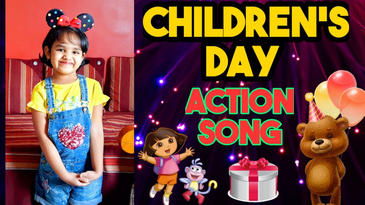 Children's Day Action song along with lyrics | Children's Day Song ...