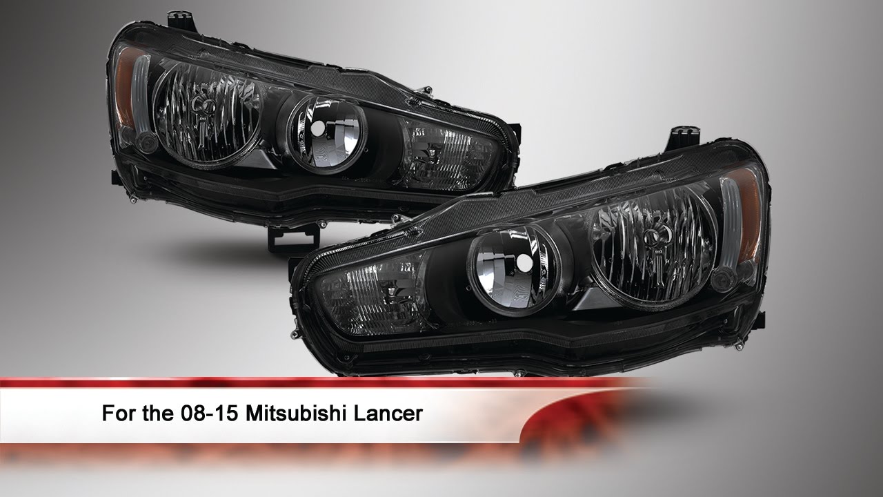 08-15 Mitsubishi Lancer OE Style Headlights - YouTube