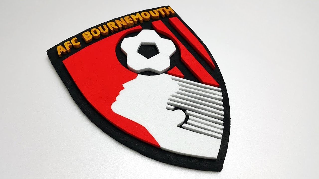 How to make AFC bournemouth logo, emblem -Foam Art- - YouTube