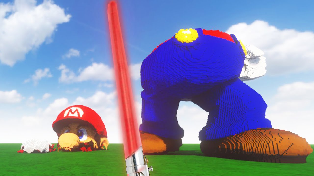 I Cut Mario in Half... - YouTube