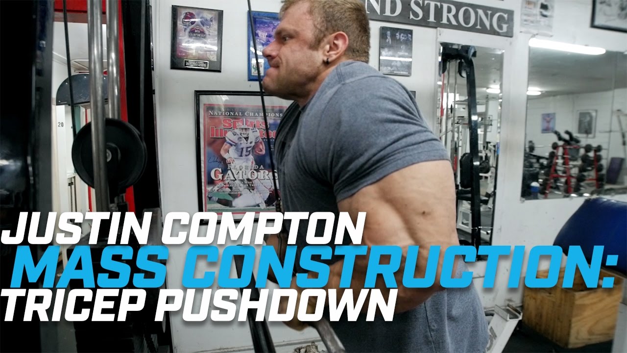 Justin Compton Mass Construction: Tricep Pushdown - YouTube