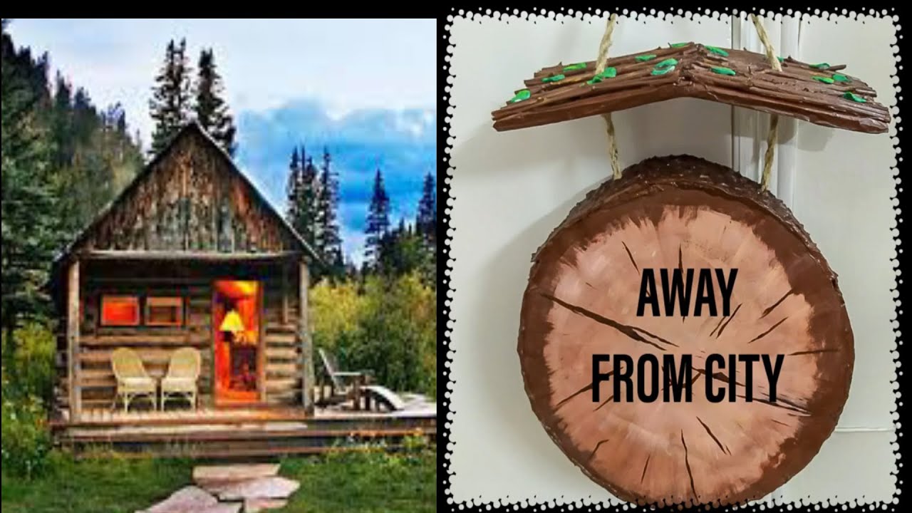 DIY WOOD LOG NAME PLATE/DIY NAME PLATE OR QUOTE BOARD - YouTube