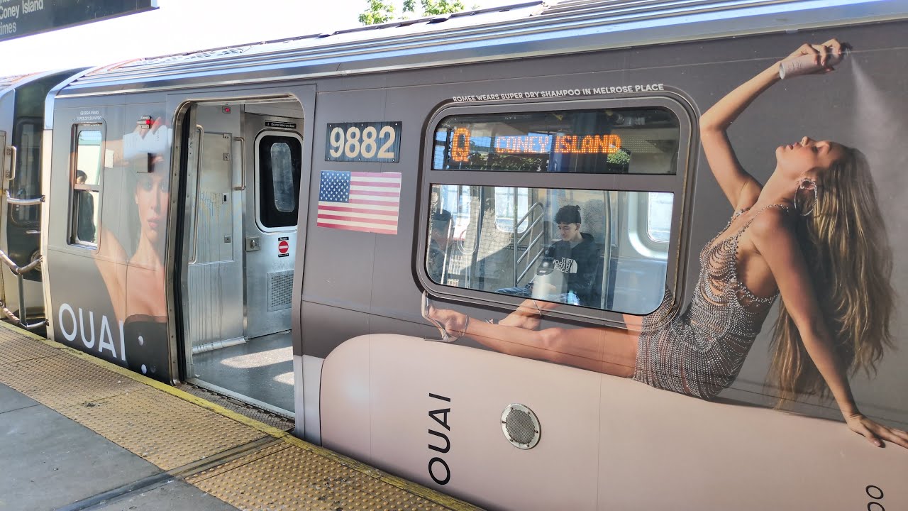 NYC Subway: R160 with New Ouai Wrap Running on the Q Line - YouTube