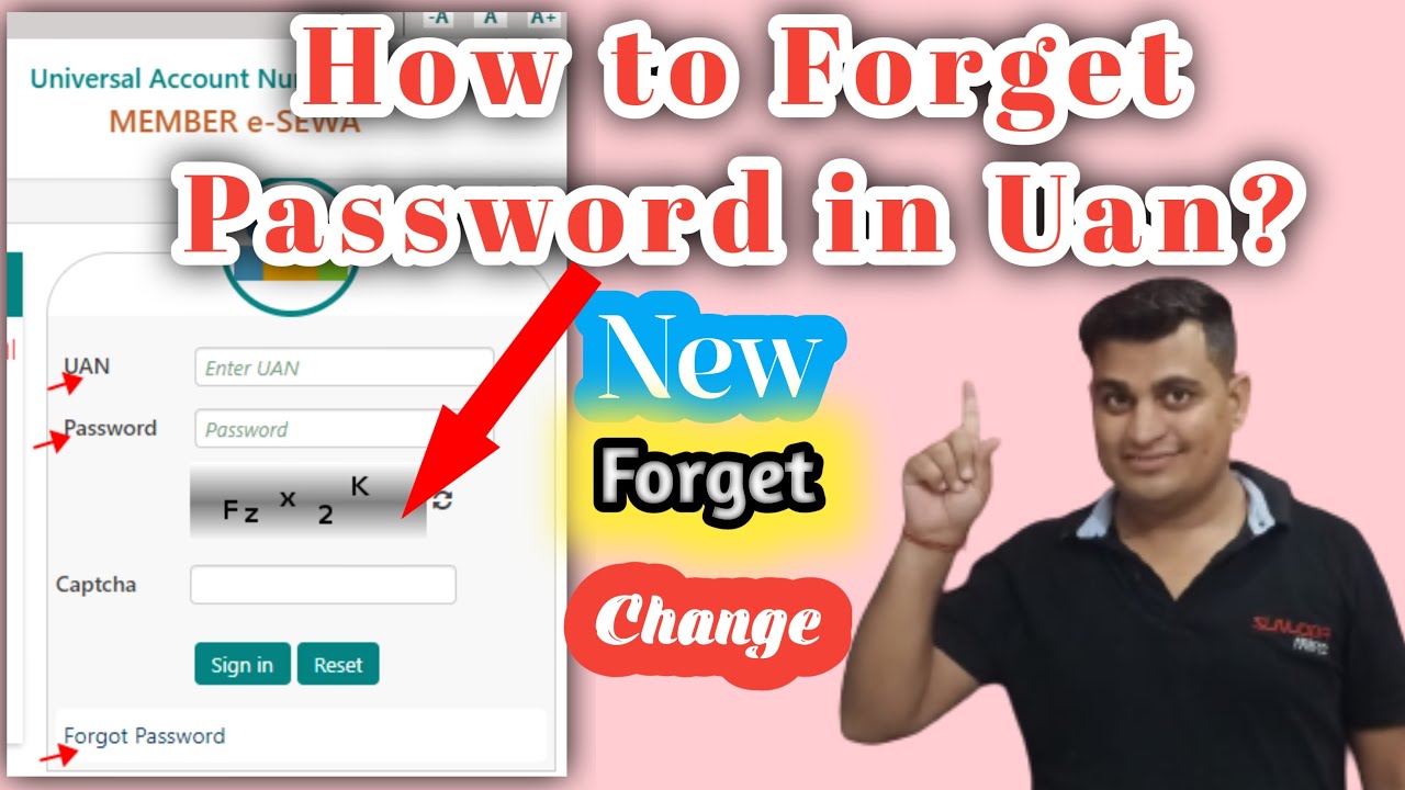 Forgot password kaise kare how to reset UAN password #यूएएन-पासवर्ड ...