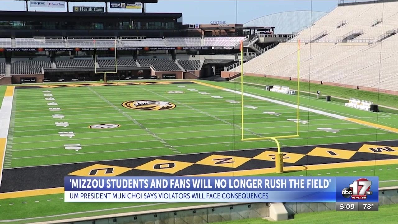 No more rushing the field: Mizzou puts out a statement ahead of the ...
