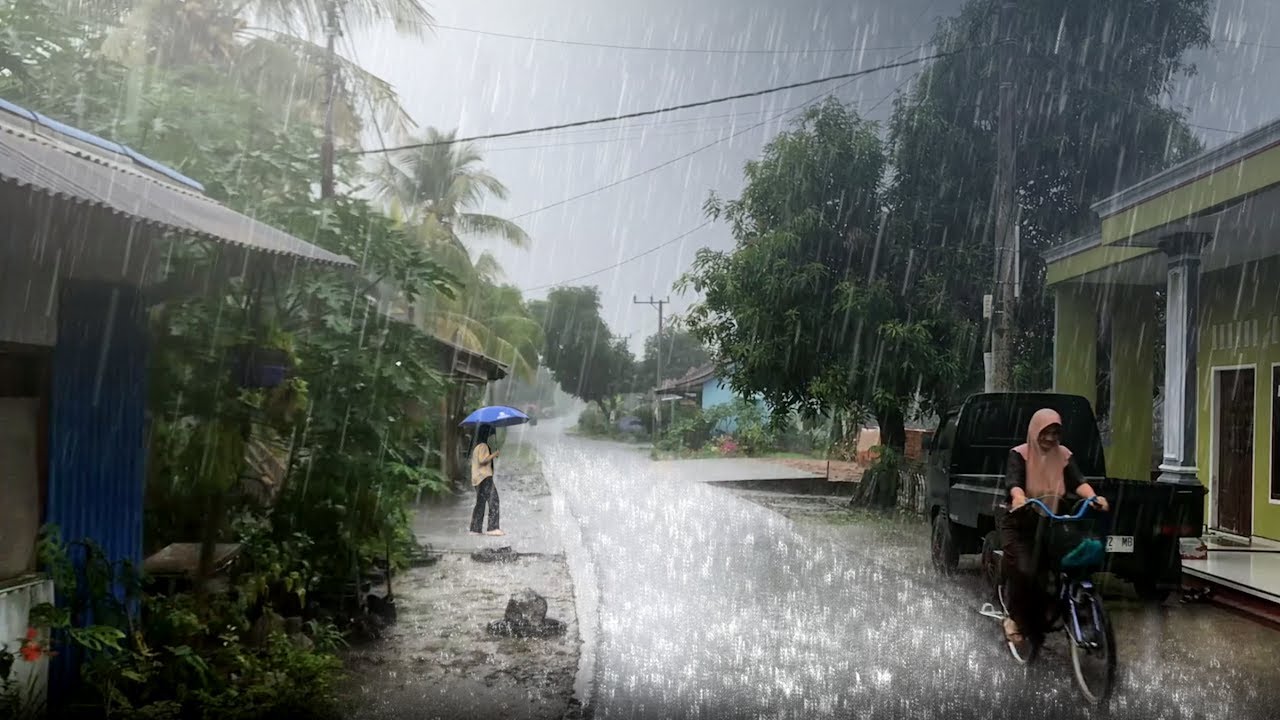 SUPER HEAVY RAIN IN RAINY COUNTRIES | INSTANT RELAXATION SLEEP WITH THE ...