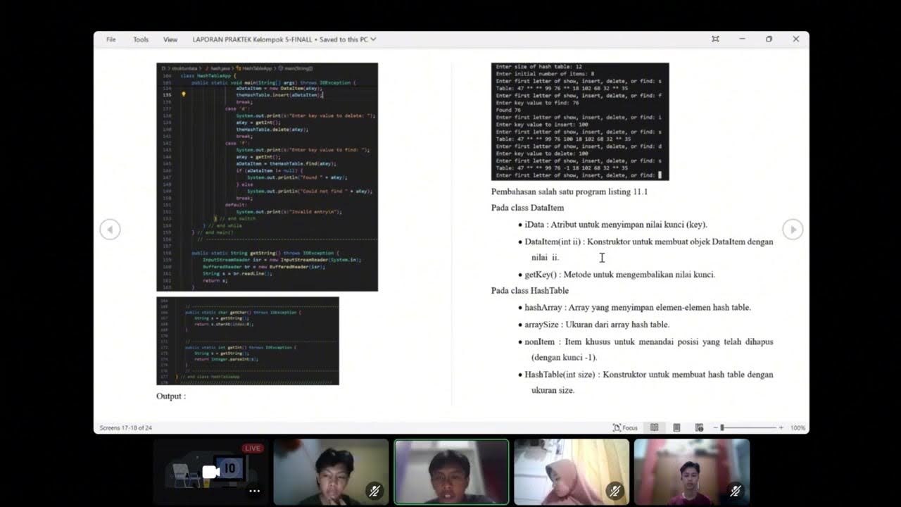 Presentasi Struktur Data (Hash Table) Kelompok 5 - YouTube