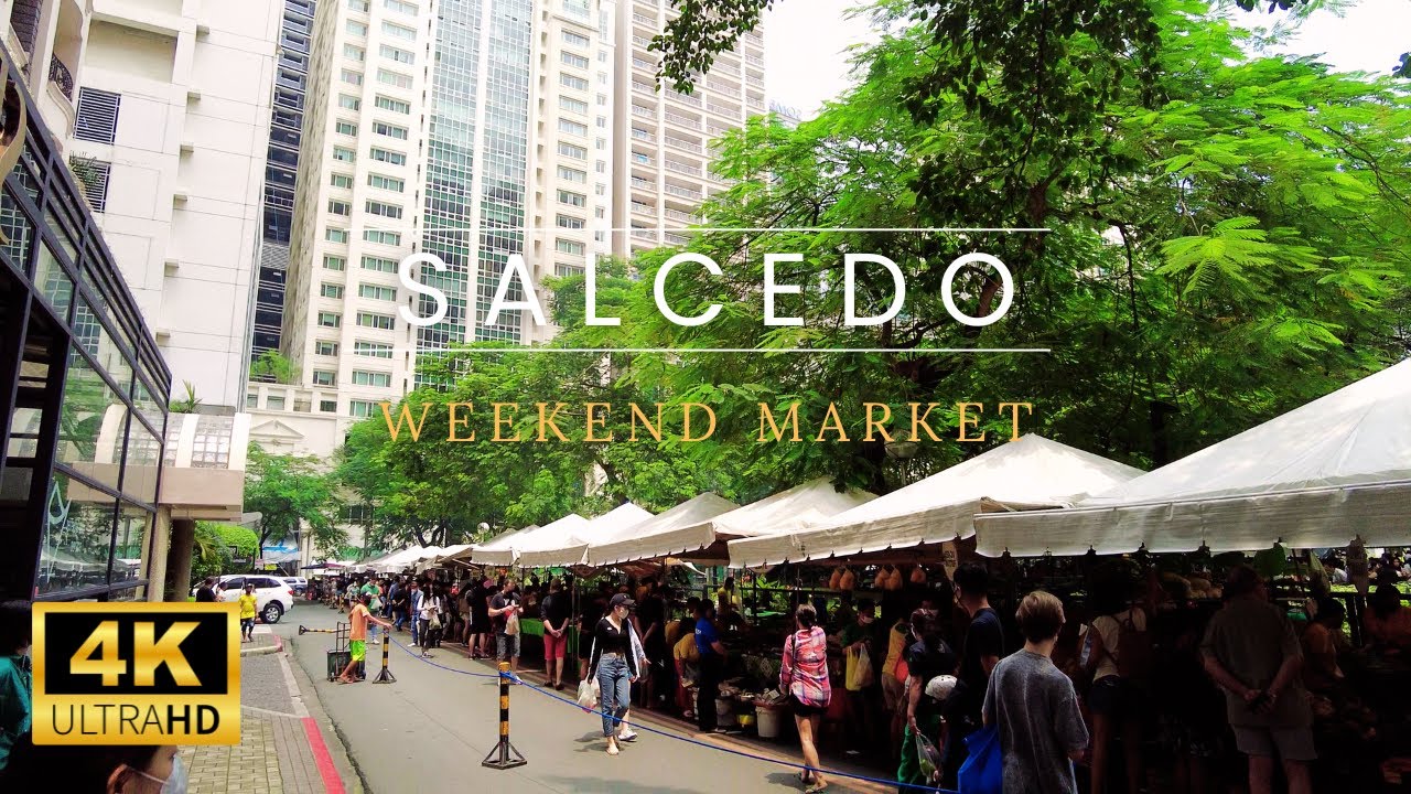 Salcedo Weekend Market, Makati, Philippines | Virtual Walking Tour | 4k ...