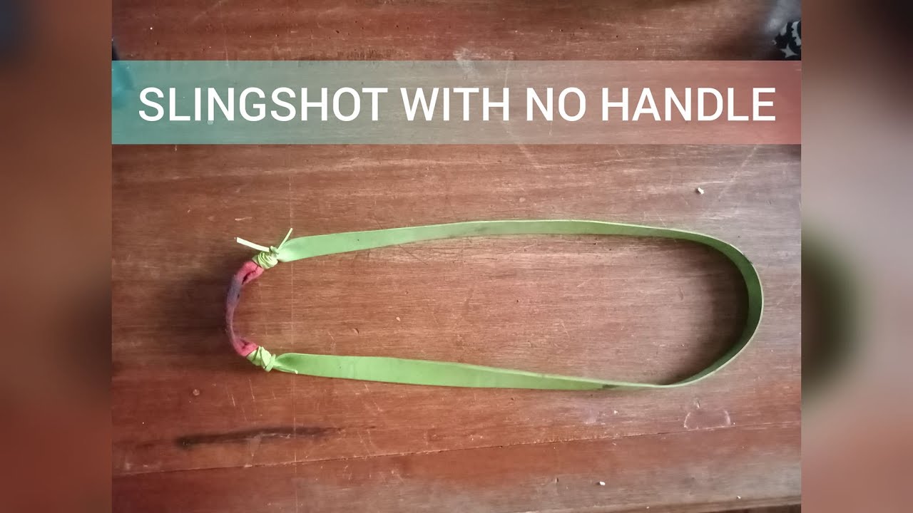 SLINGSHOT WITH NO HANDLE | Make and target practice - YouTube