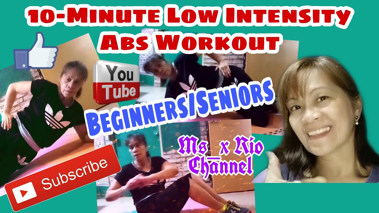 10 Minute Low Intensity Abs Workout 1080p - YouTube