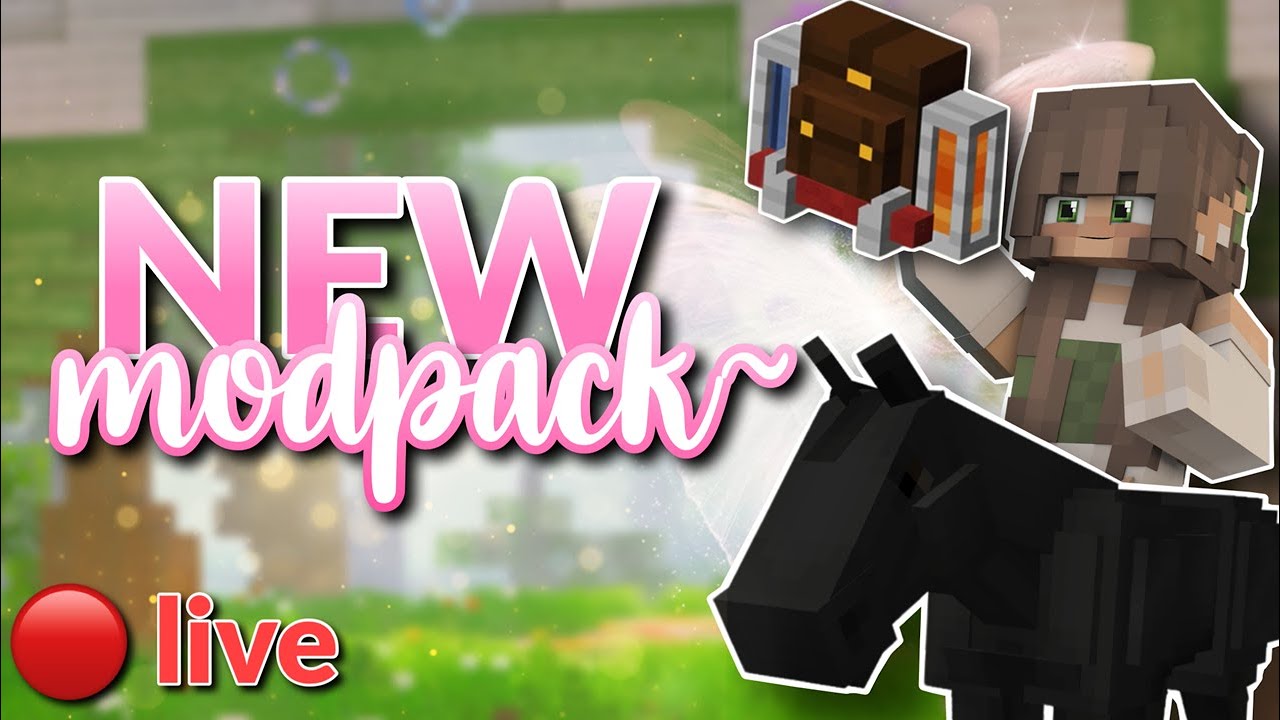 Exploring My NEW Modpack Update!! 🔴 Peachy's Pixel Place Live - YouTube