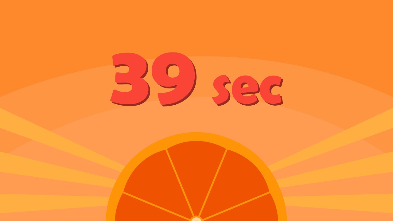 39 Second Timer (Basic Orange) - YouTube
