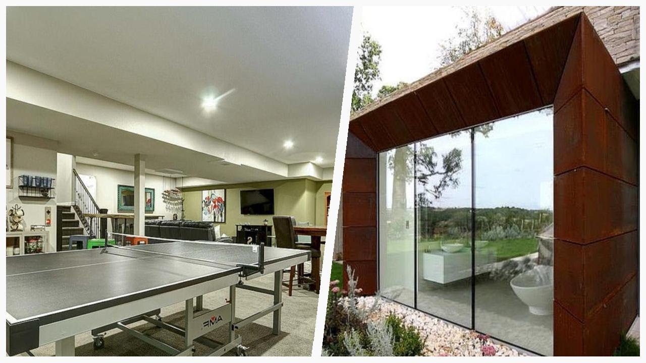 75 Large Green Basement Design Ideas You'll Love 🌈 - YouTube